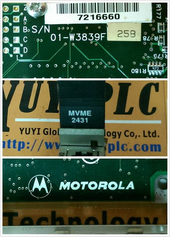 MOTOROLA MVME 2431 01-W3839F 25B VME BOARD - PLC DCS SERVO Control MOTOR POWER SUPPLY IPC ROBOT